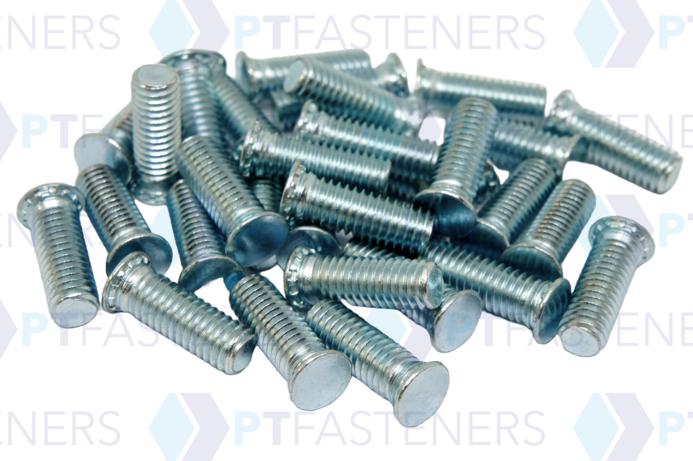 Self-Clinching Flush Head Stud M6-18 (100 pcs) | PT Fasteners